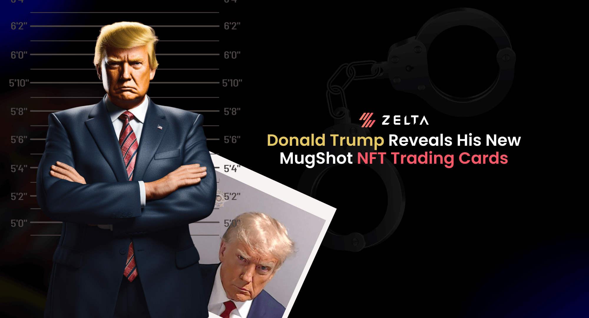 Donald Trump Reveals His New MugShot NFT Trading Cards